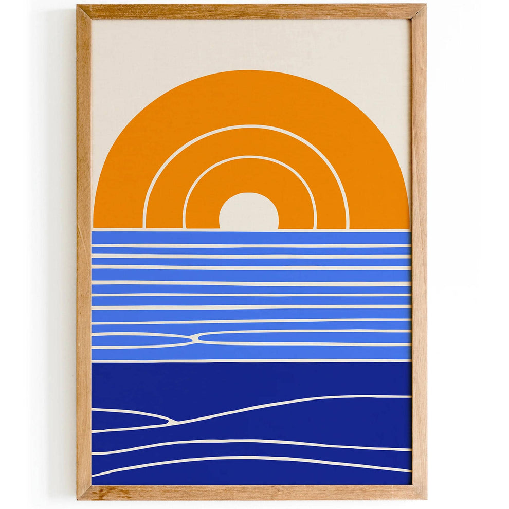 Mid Century Sun Retro Poster – HypeSheriff