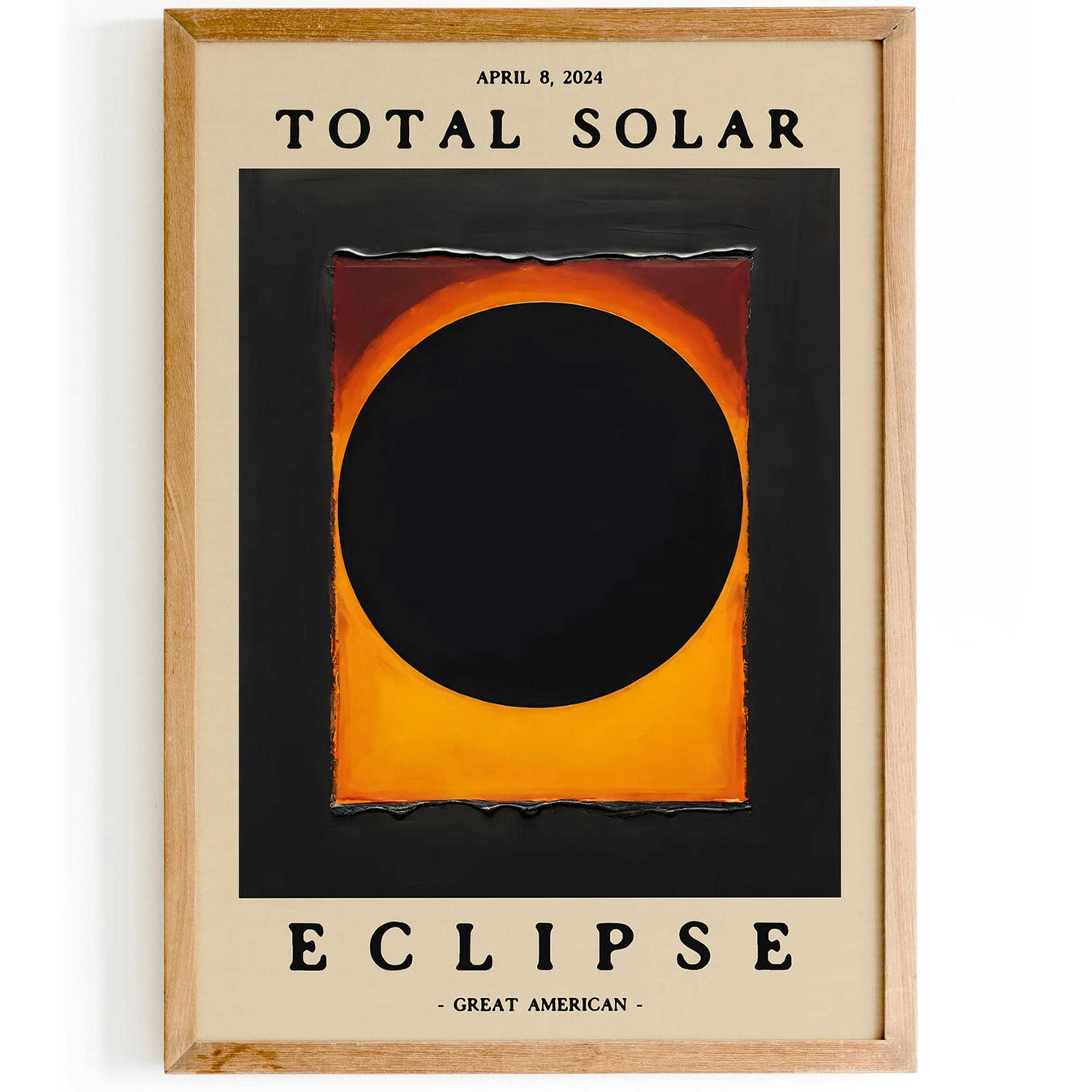 Total Solar Eclipse Black Space Poster – HypeSheriff