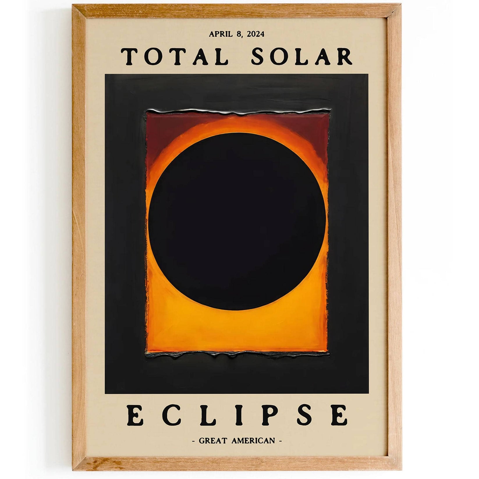 Total Solar Eclipse Black Space Poster – HypeSheriff