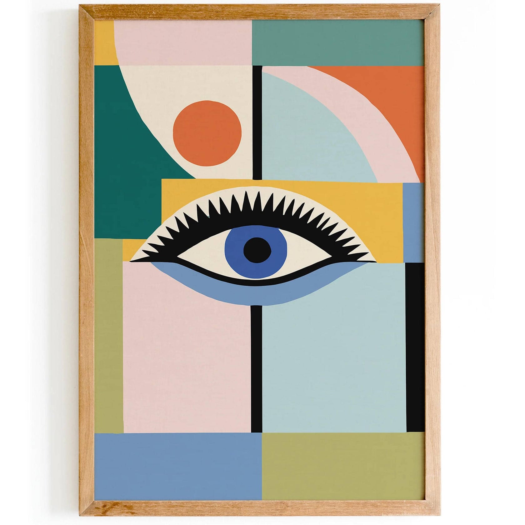 Mid Century Modern Eye Art Print – HypeSheriff