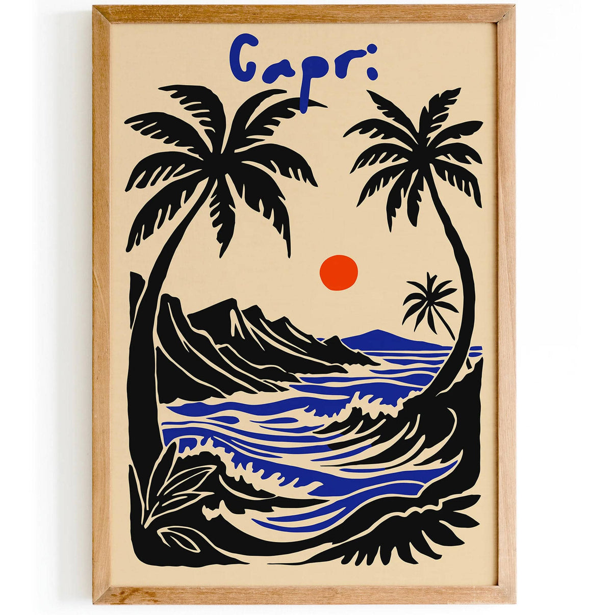 Capri Tropical Landscape Wall Art Print – HypeSheriff