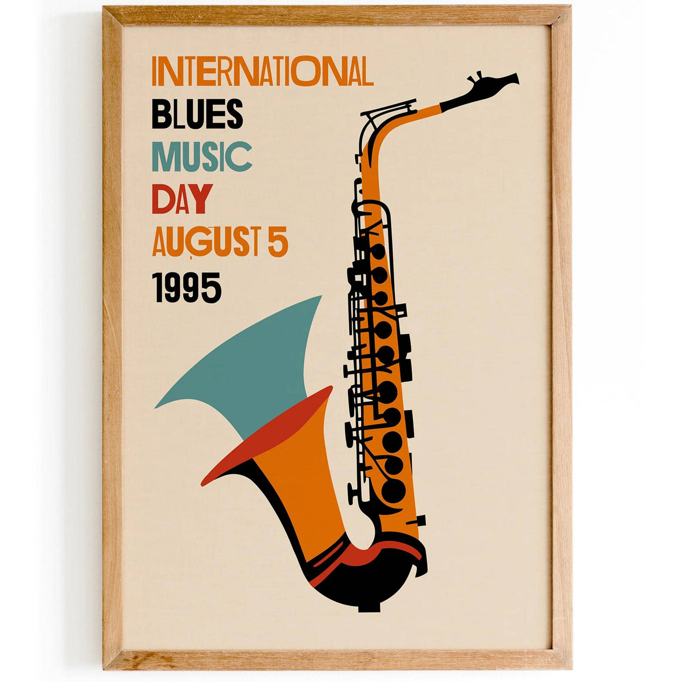 Blues Music Day - Saxophone Poster – HypeSheriff