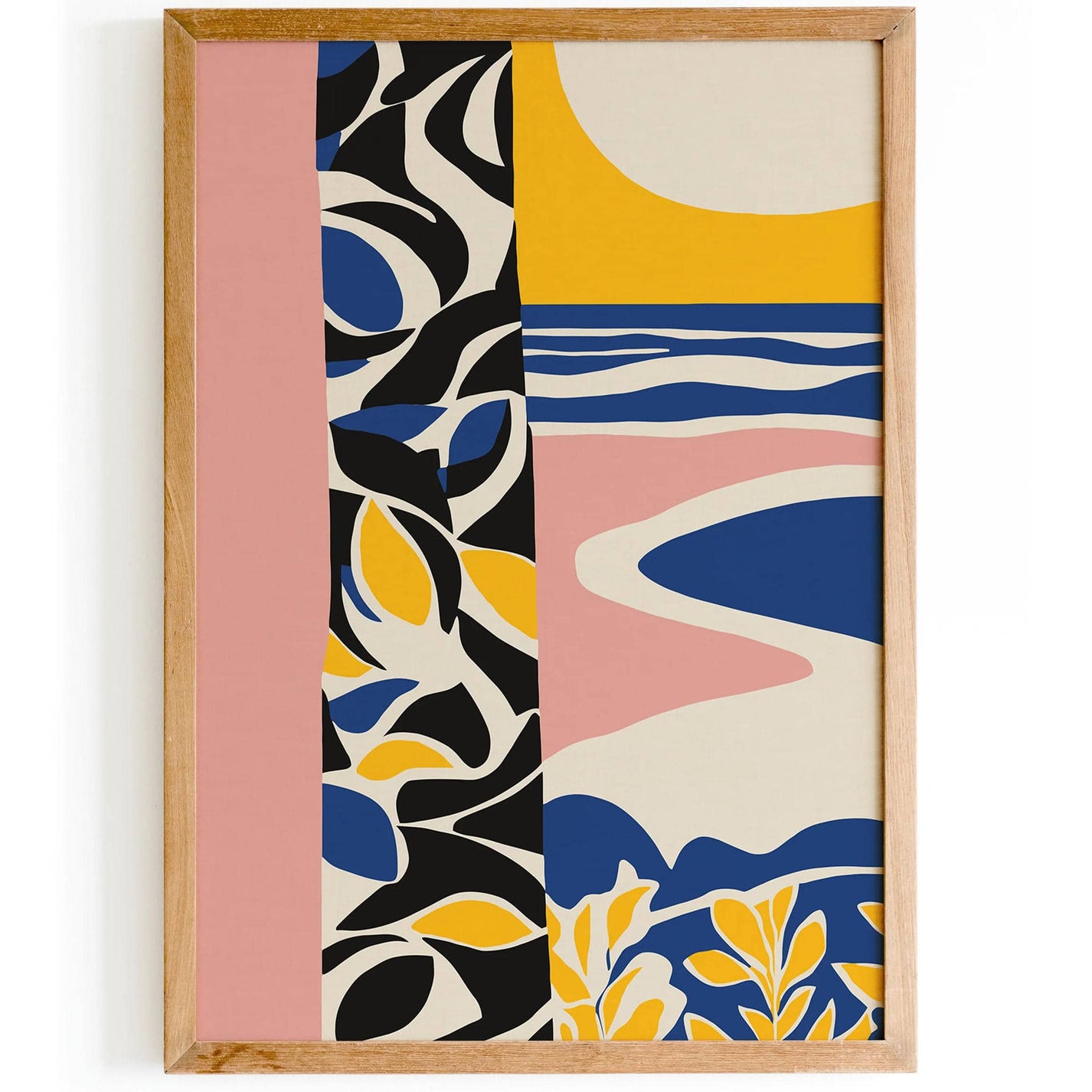 Mid Century Abstract Scenery Art Print – HypeSheriff