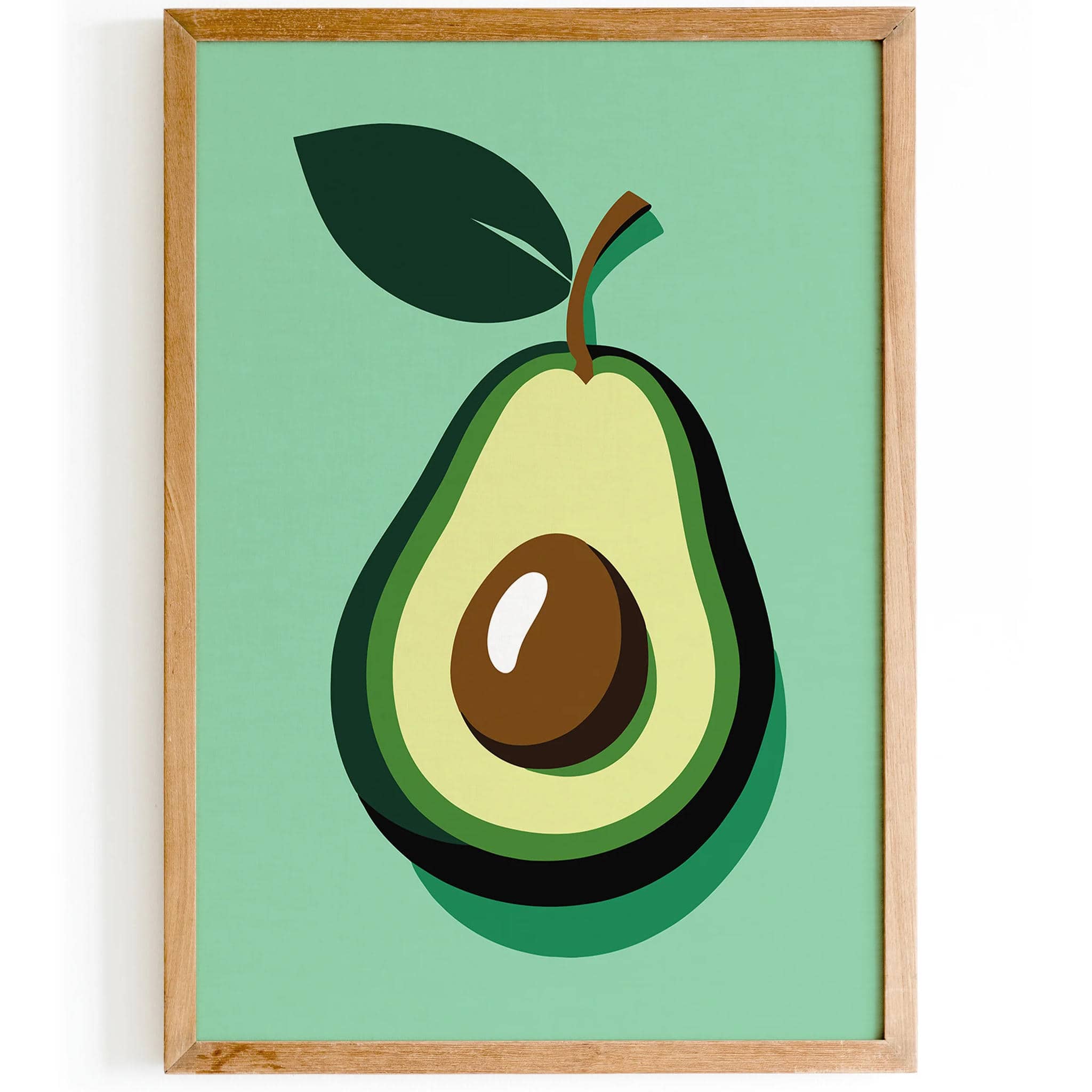 Avocado Minimalist Kitchen Wall Art – HypeSheriff