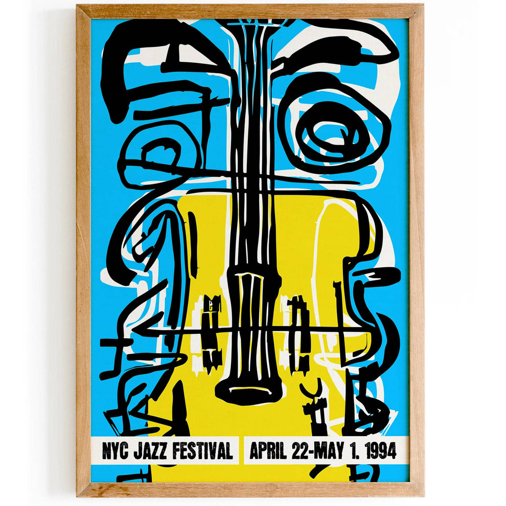 Blue NYC Jazz Festival 1994 Wall Art – HypeSheriff