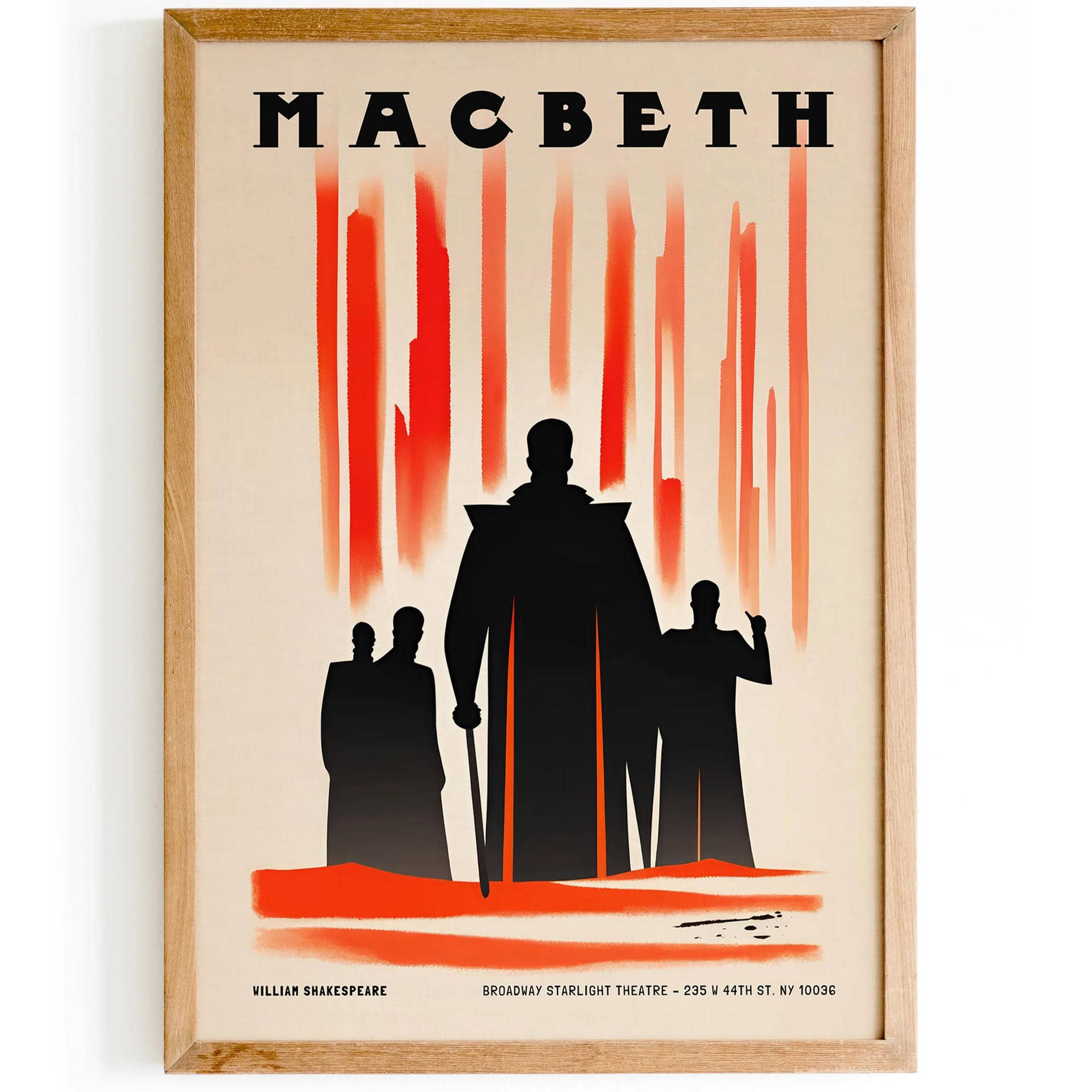 Macbeth Retro Theatre Shakespeare Poster – HypeSheriff