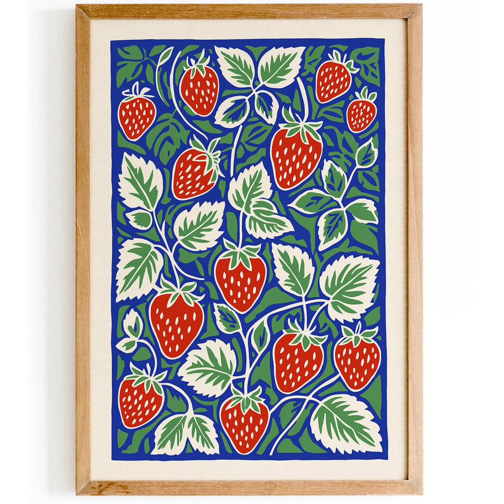 Classic Vintage Strawberry Poster – HypeSheriff