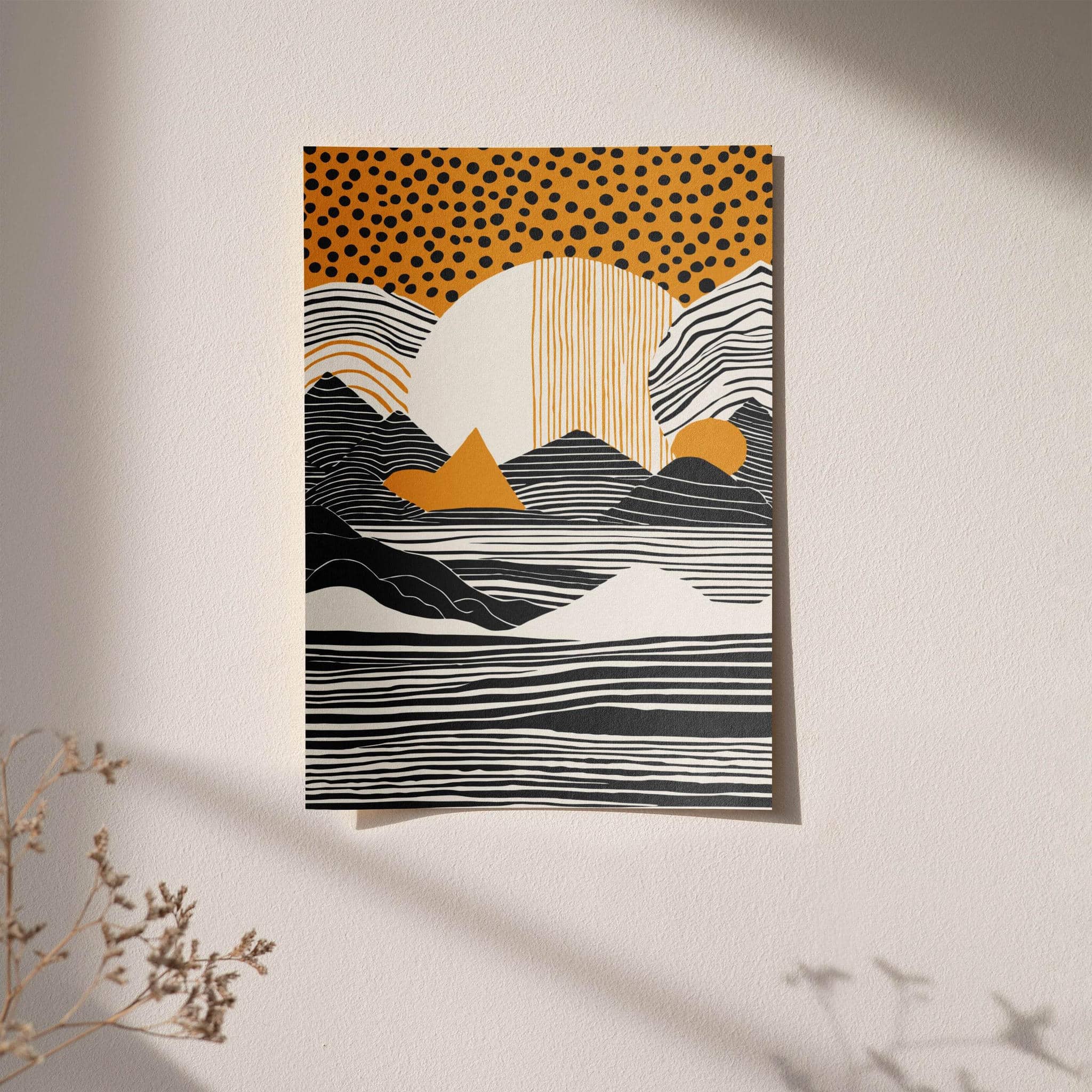 Abstract Sunset Poster — HypeSheriff US