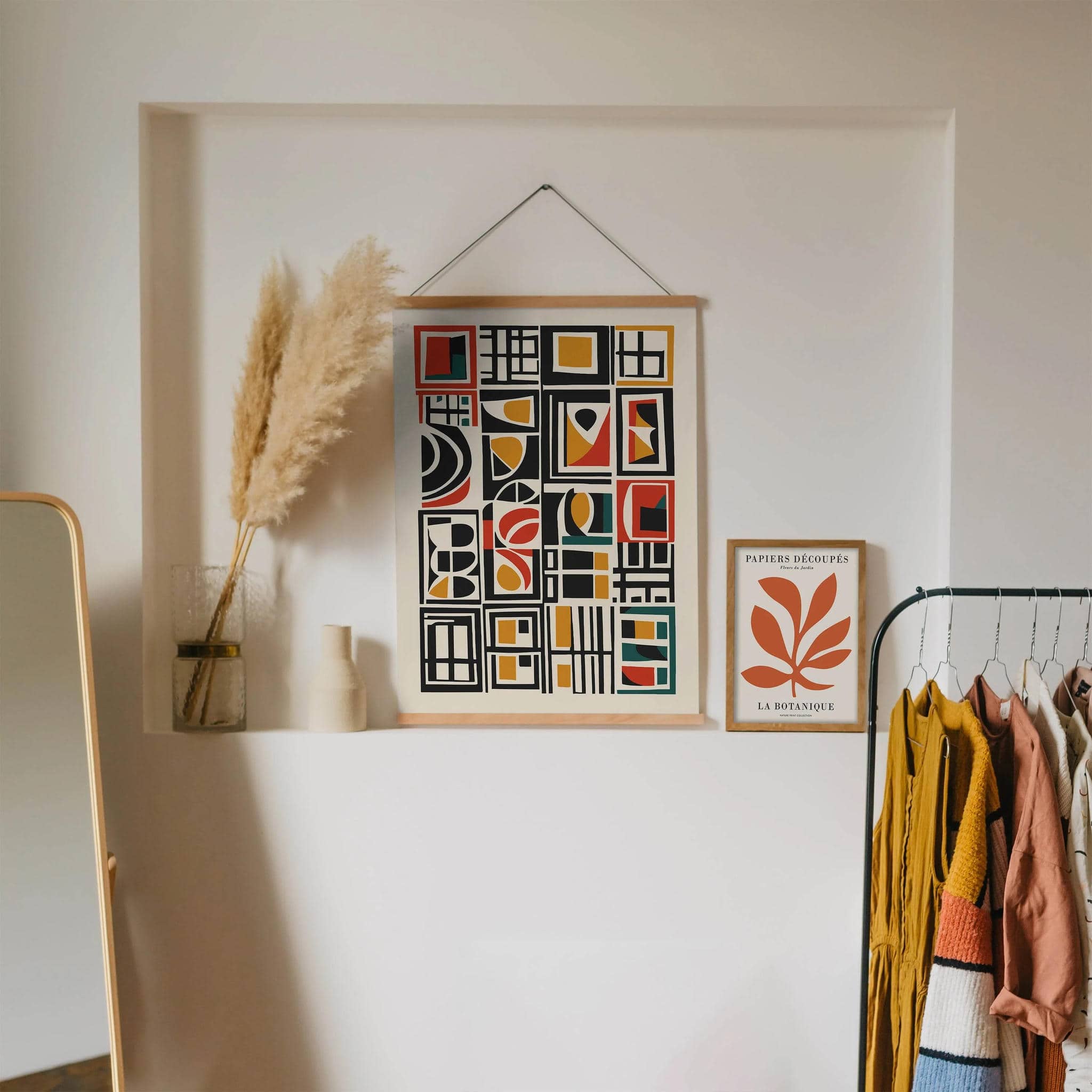 Retro Abstract Cut Outs Poster – HypeSheriff