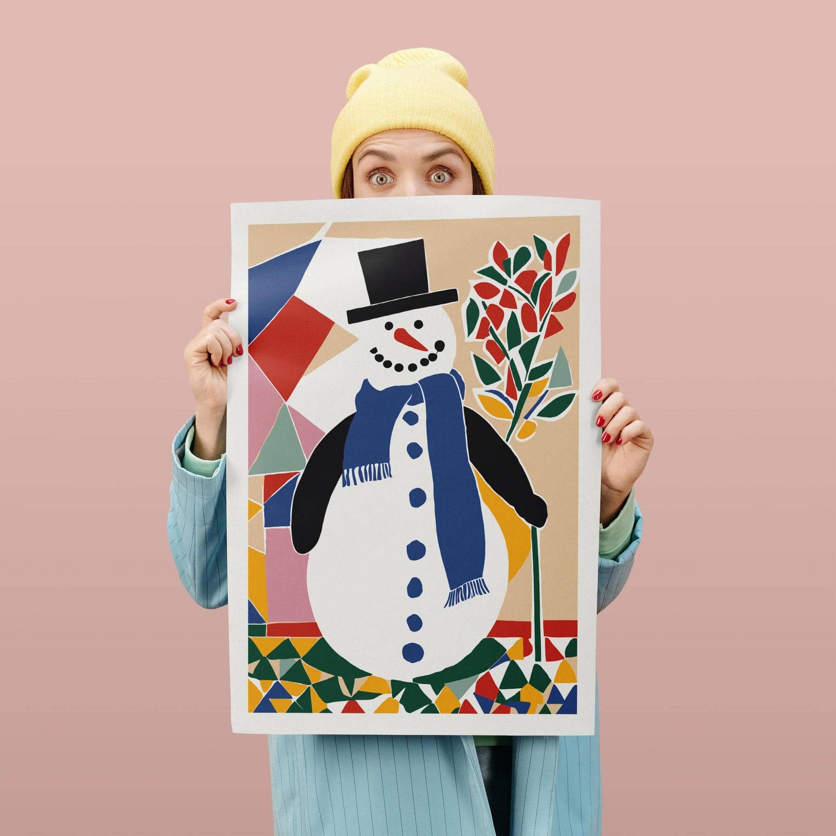 Cute Snowman Nursery Poster – HypeSheriff