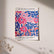 Pink and Blue Floral Poster – HypeSheriff
