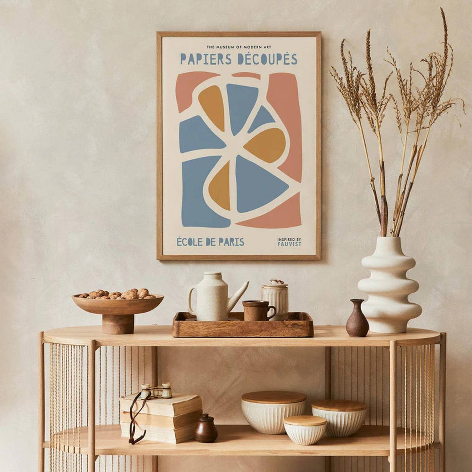 Boho Pastel Cut-Outs Poster – HypeSheriff
