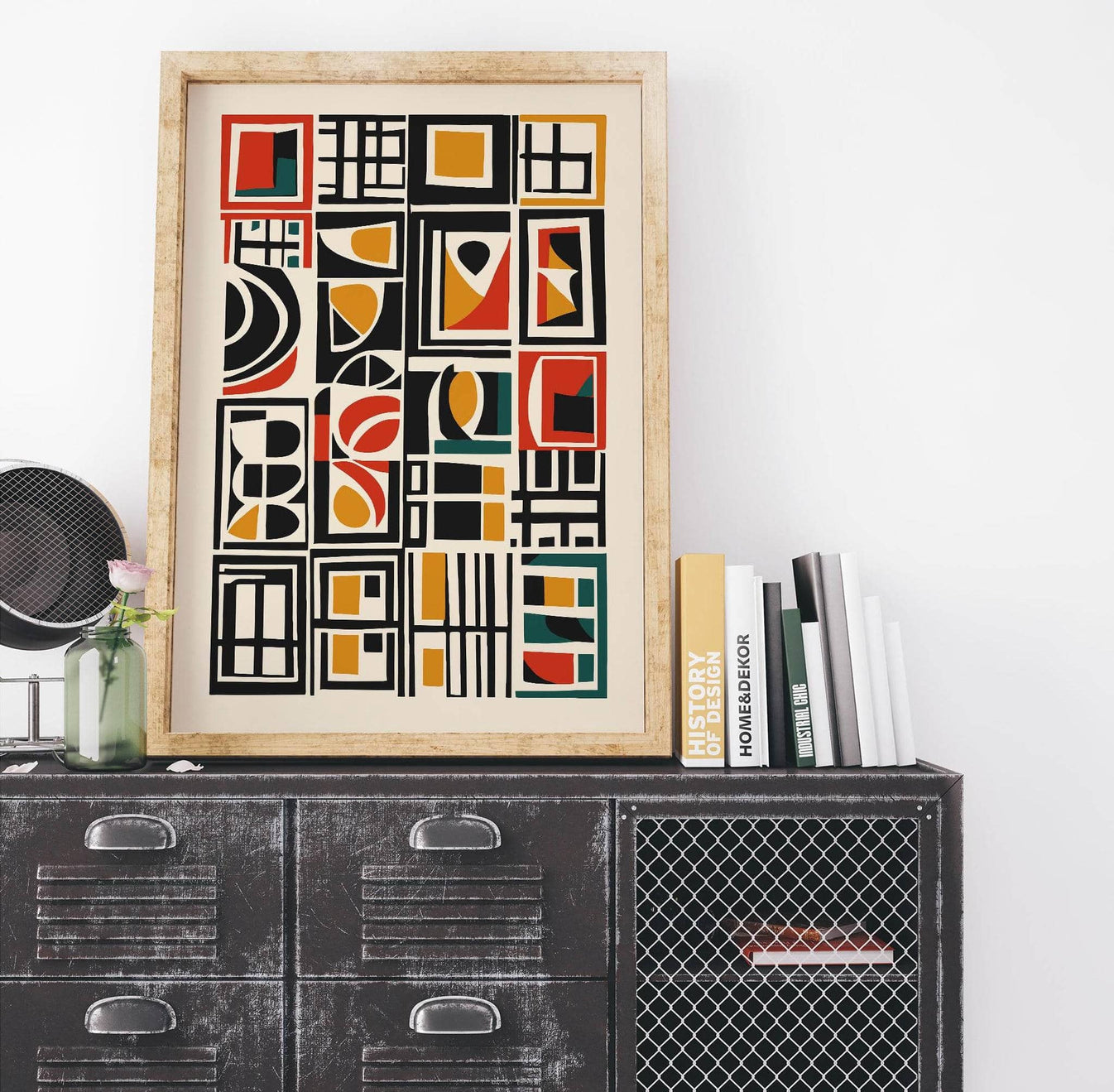 Retro Abstract Cut Outs Poster – HypeSheriff