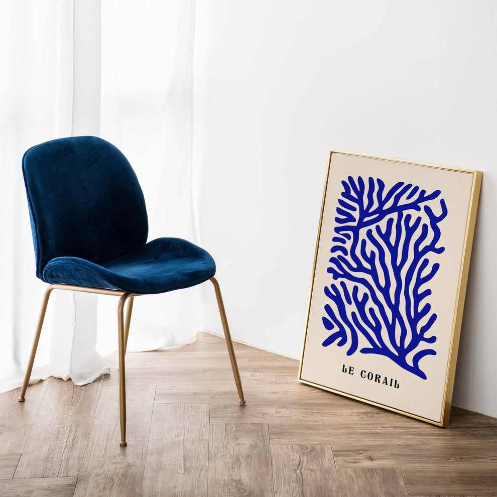 Blue Coral Poster – HypeSheriff
