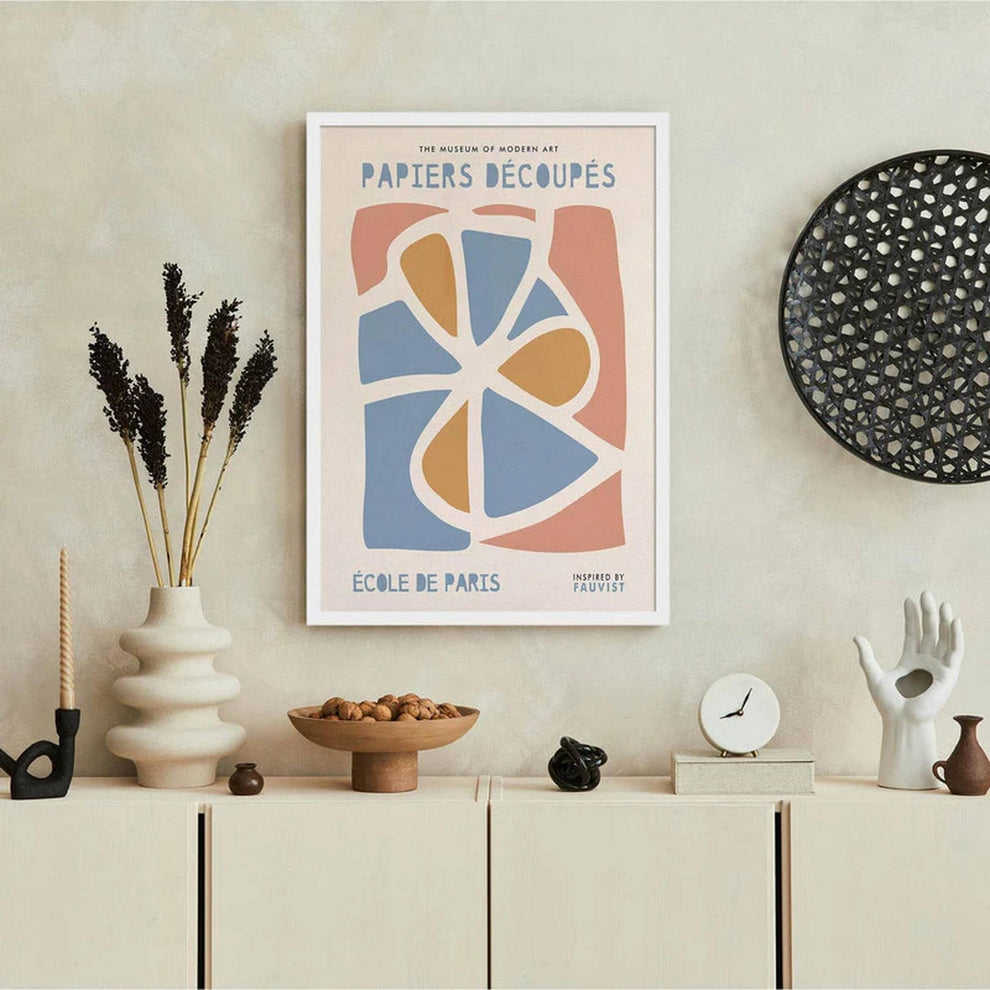 Boho Pastel Cut-Outs Poster – HypeSheriff