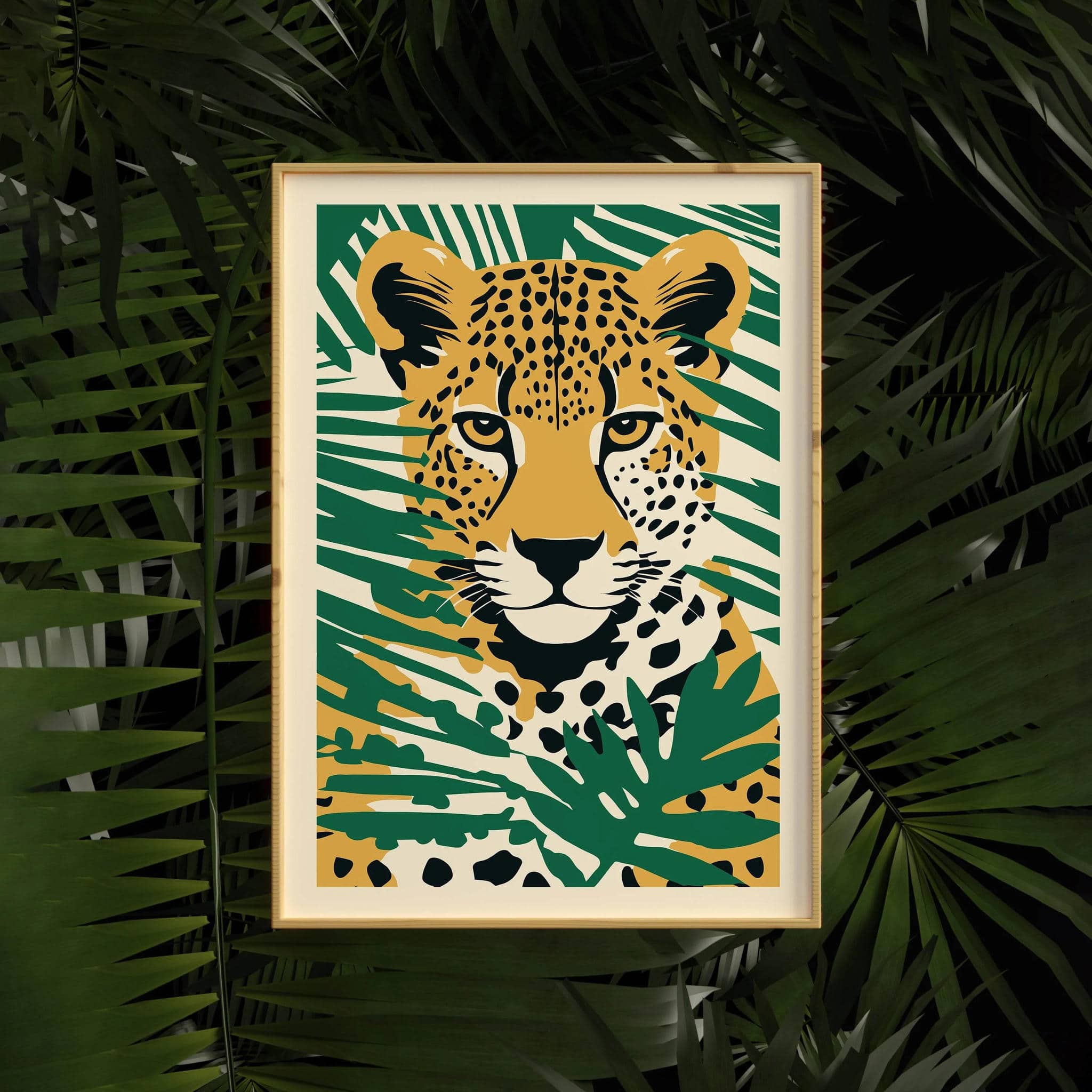 Jungle Retro Cheetah Poster — HypeSheriff US