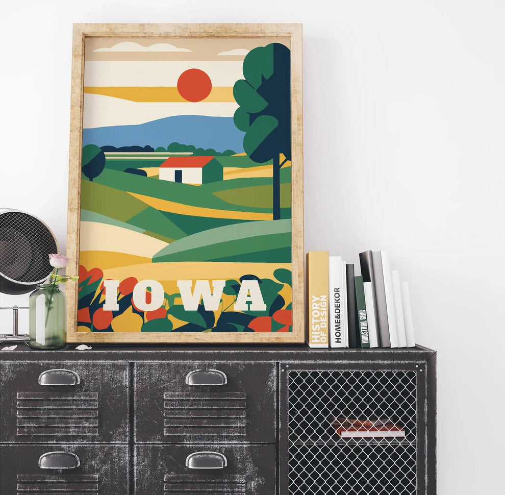 Iowa Travel Poster – HypeSheriff