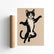 Cute Dancing Cat Wall Art Print – HypeSheriff