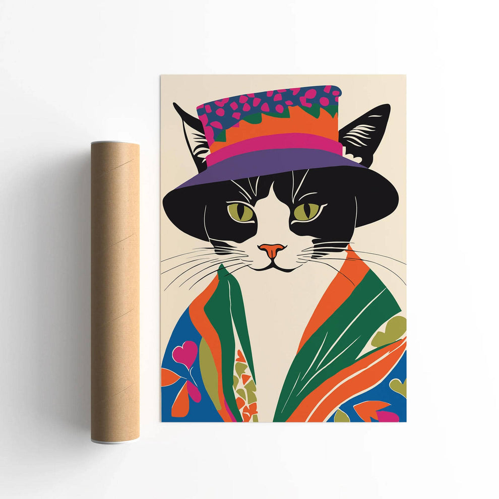 Funny Cat Fashion Poster – HypeSheriff