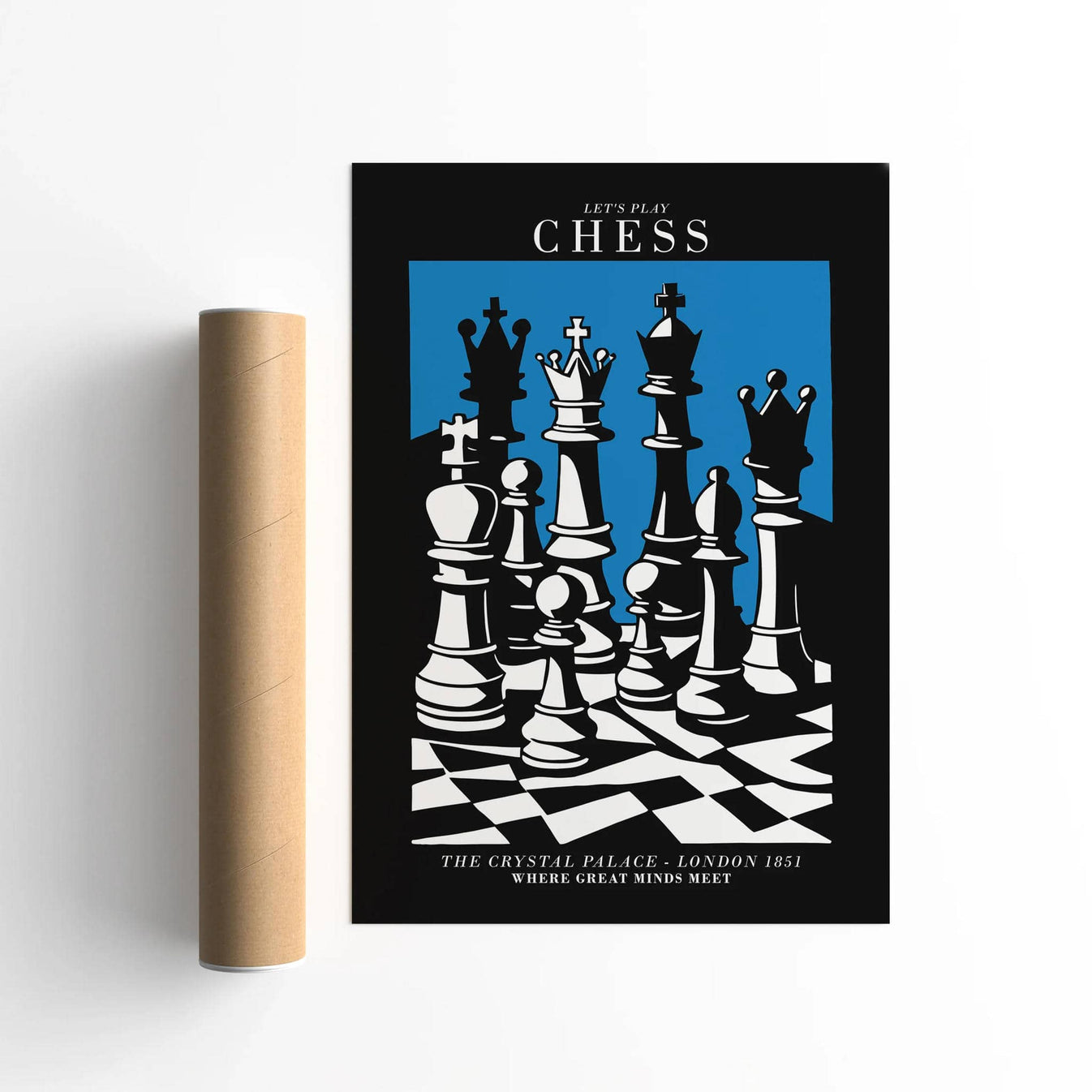 Retro Chess Poster – HypeSheriff