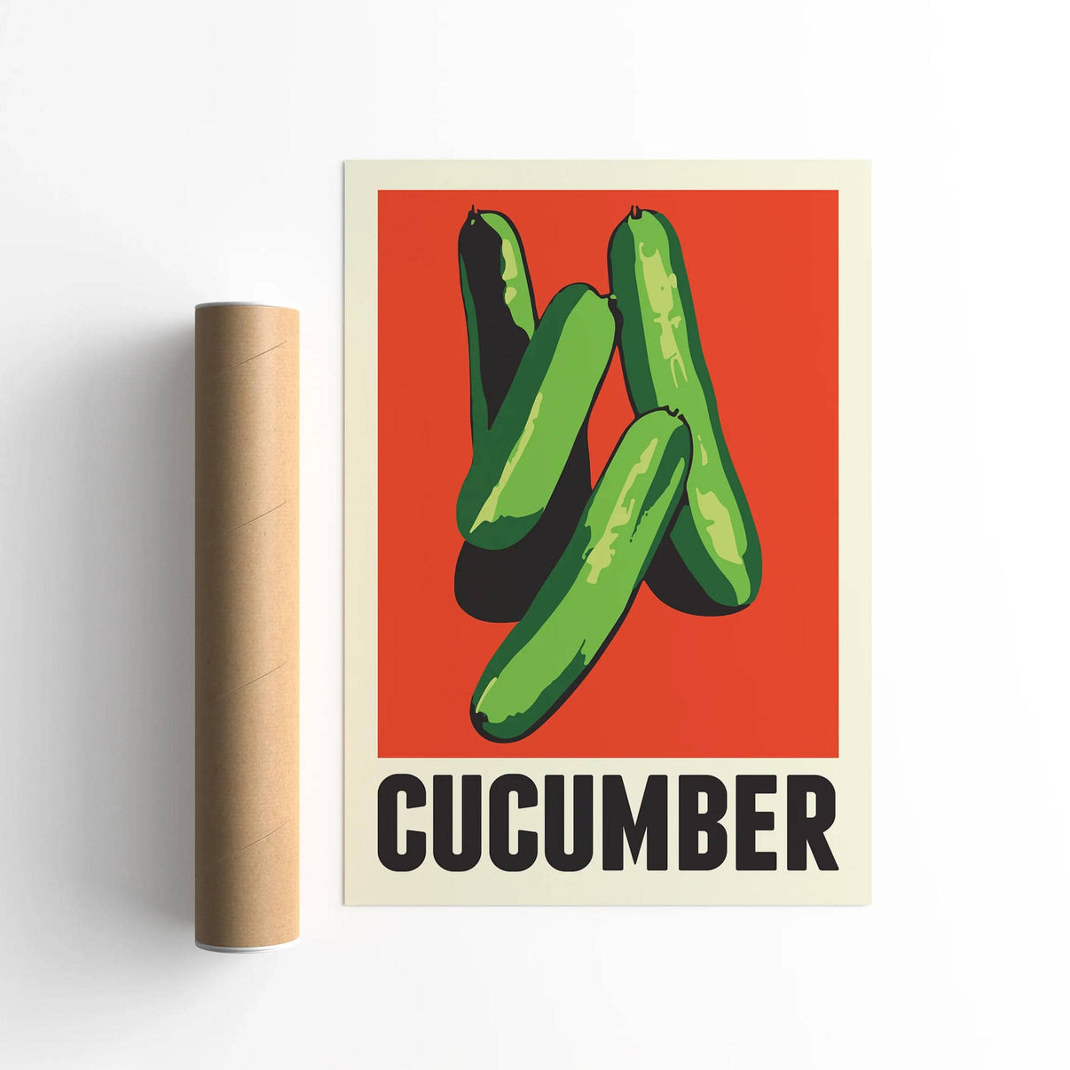 Minimalist Cucumber Poster – HypeSheriff