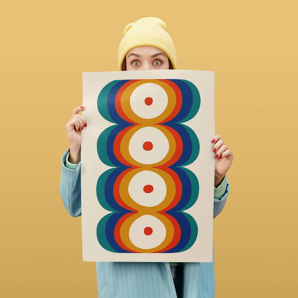 Retro 60s Abstract Shape Poster – HypeSheriff
