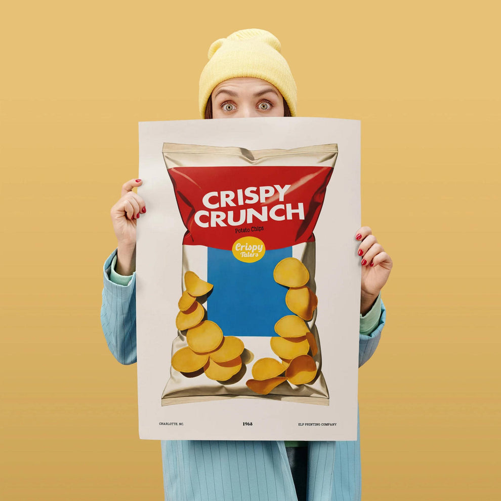 Crispy Crunch Pop-Art Chips Poster – HypeSheriff