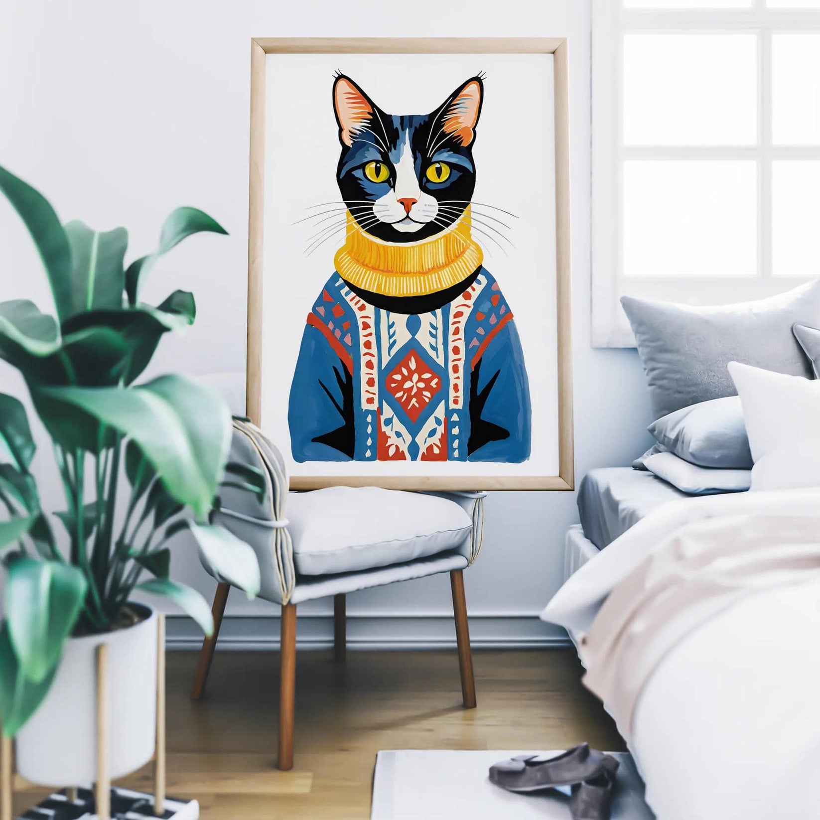 Scandinavian Folk Cat Poster – HypeSheriff