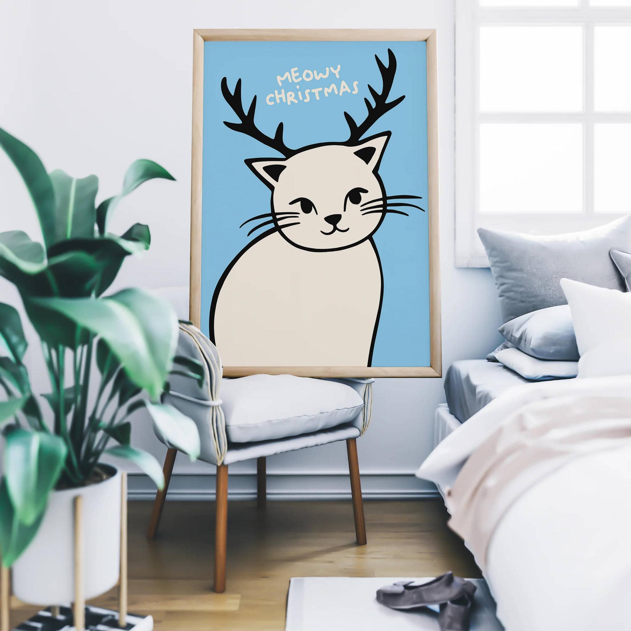 Meowy Christmas Cat Poster — HypeSheriff