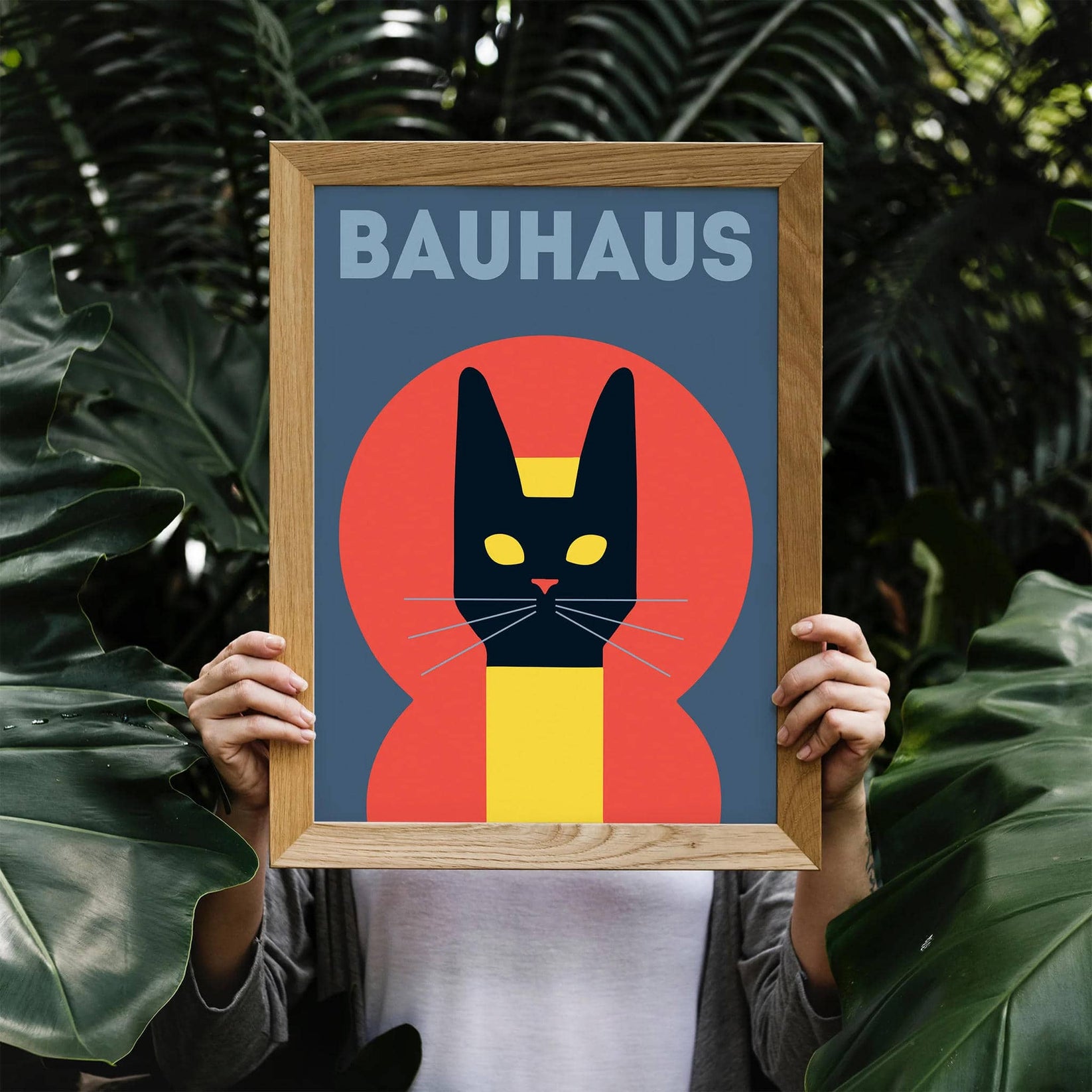 Bauhaus Cat Geometric Print – HypeSheriff
