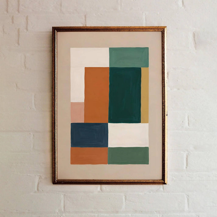 Abstract Neutral Colors Art Print 2025 – HypeSheriff