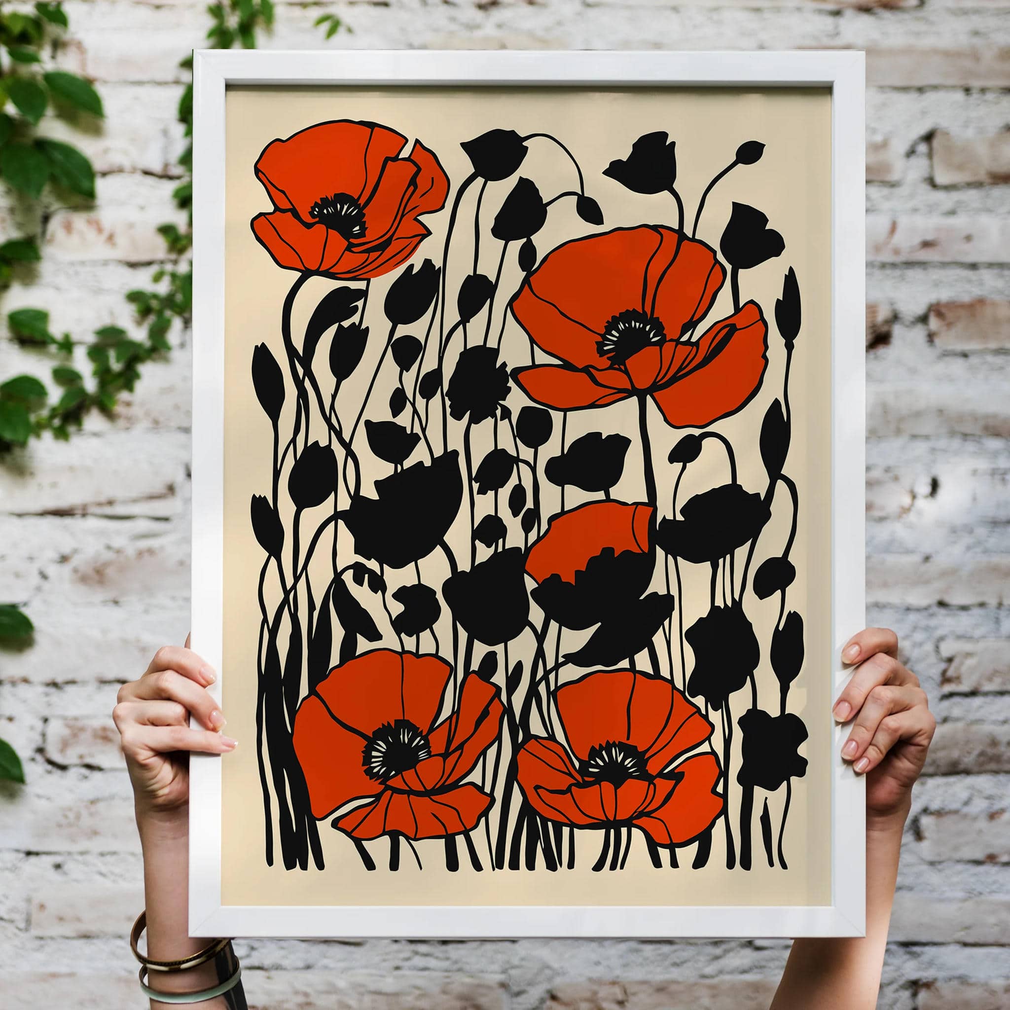 Red Poppies Flowers Poster – HypeSheriff