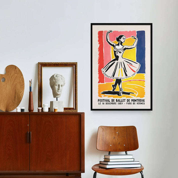 Festival De Ballet Retro Ballerina Poster – HypeSheriff