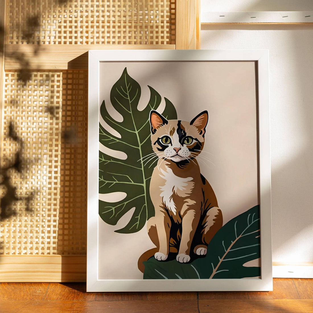 Illustrated Cute Cat Poster – HypeSheriff