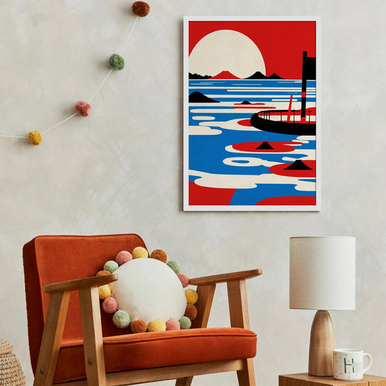 Geometric Japan Travel Poster – HypeSheriff