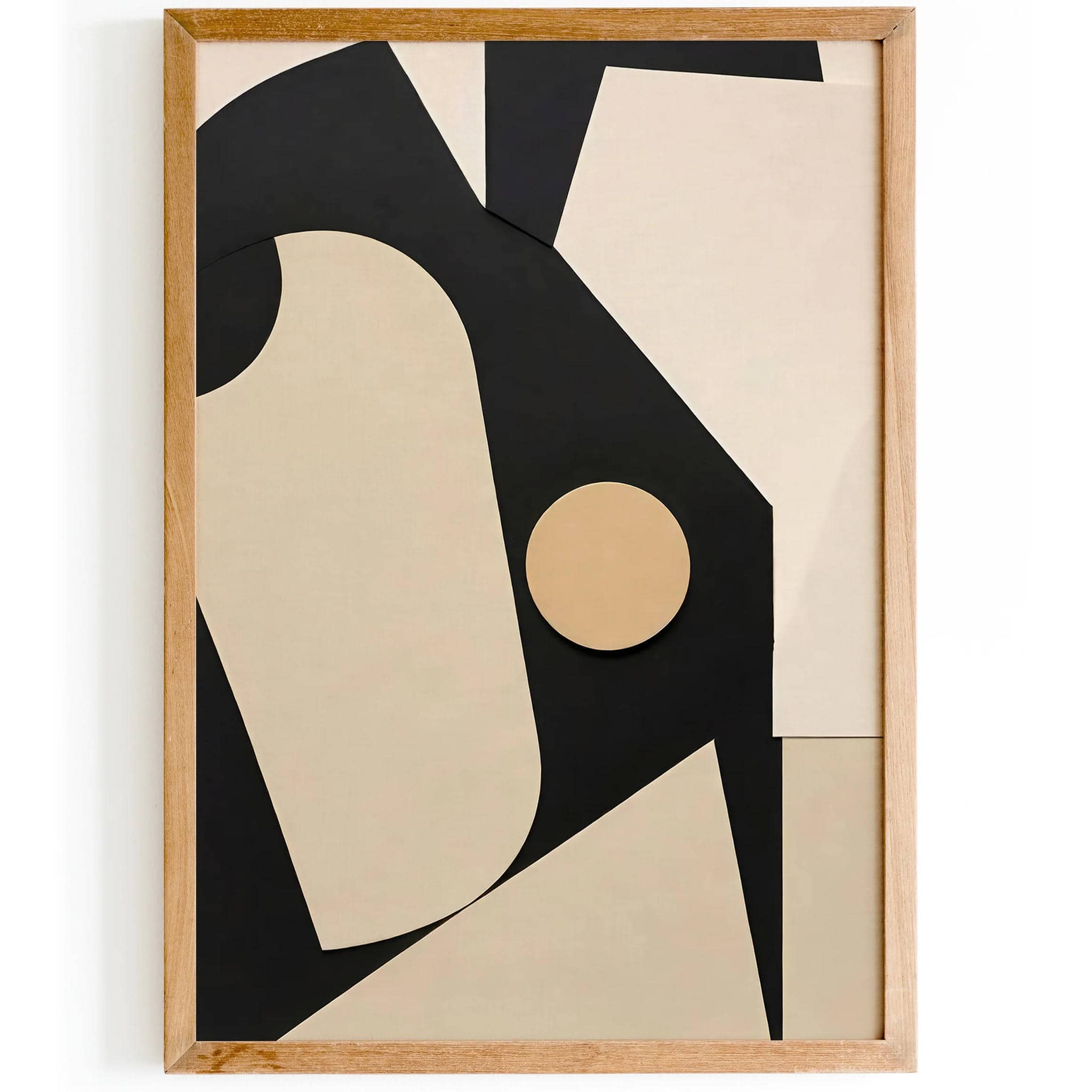 Black Beige Modern Abstract Print 2025 – HypeSheriff