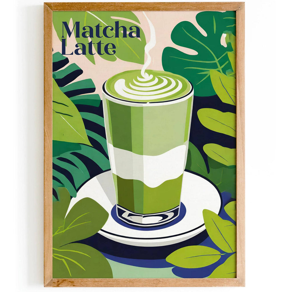 Matcha Latte Drink Green Poster – HypeSheriff