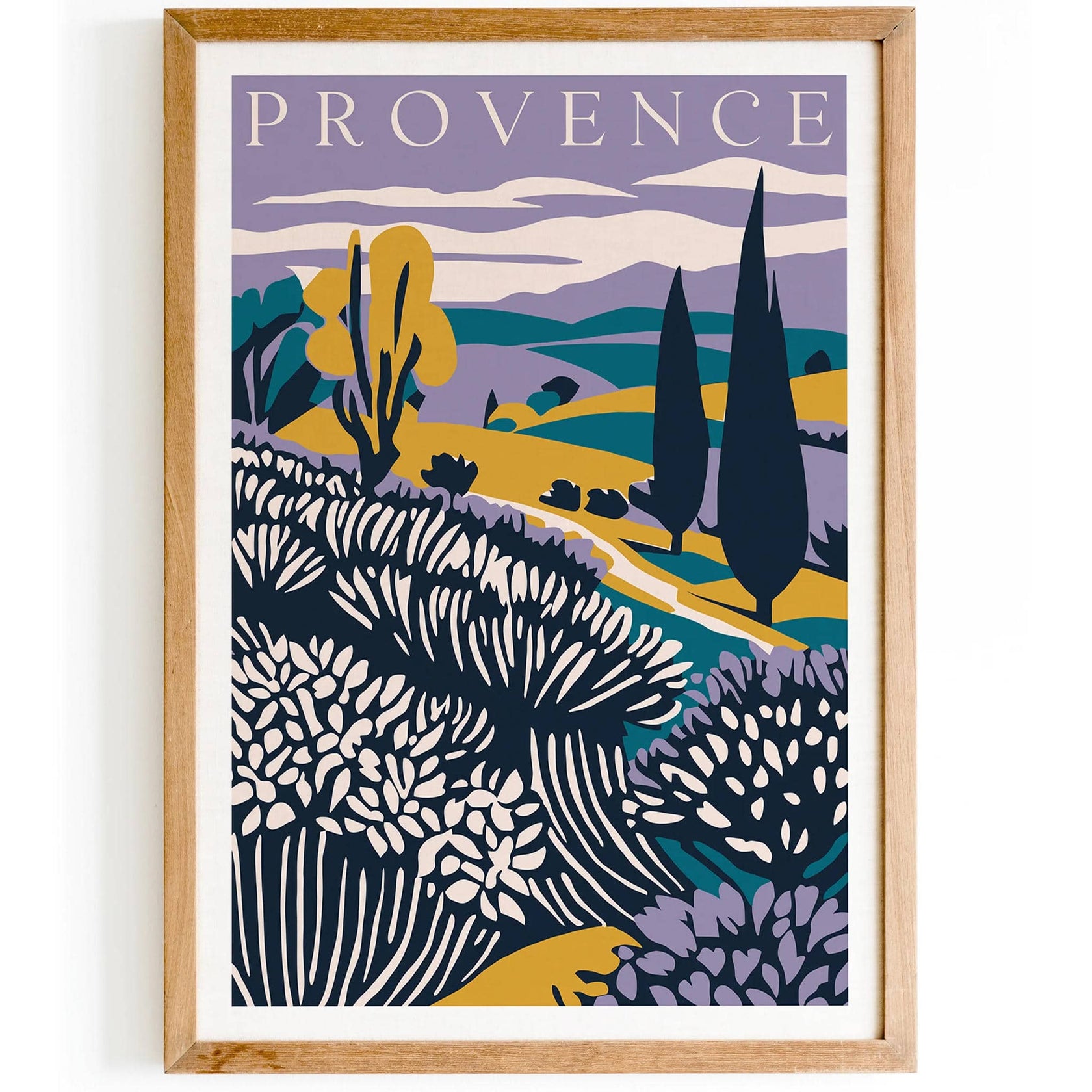 Provence France Purple Poster – HypeSheriff