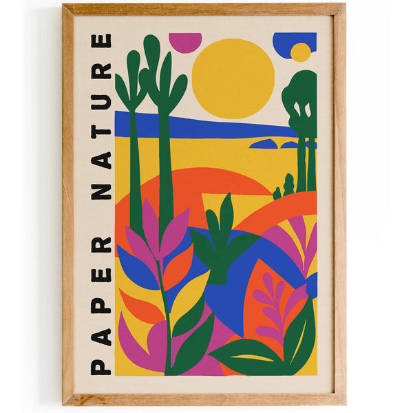 Colorful Paper Nature Poster 2025 – HypeSheriff