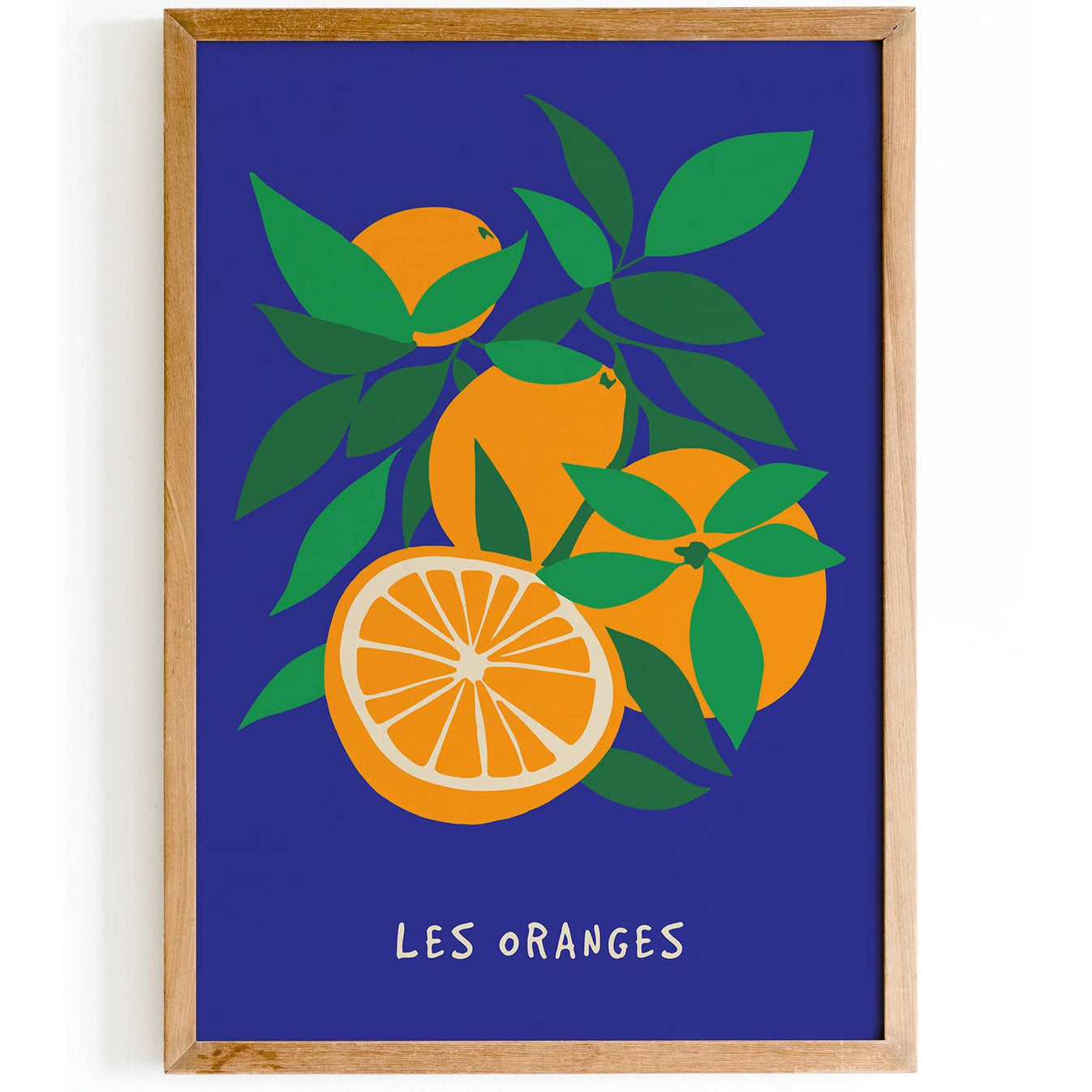 Les Oranges Blue Italian Fruit Poster – HypeSheriff