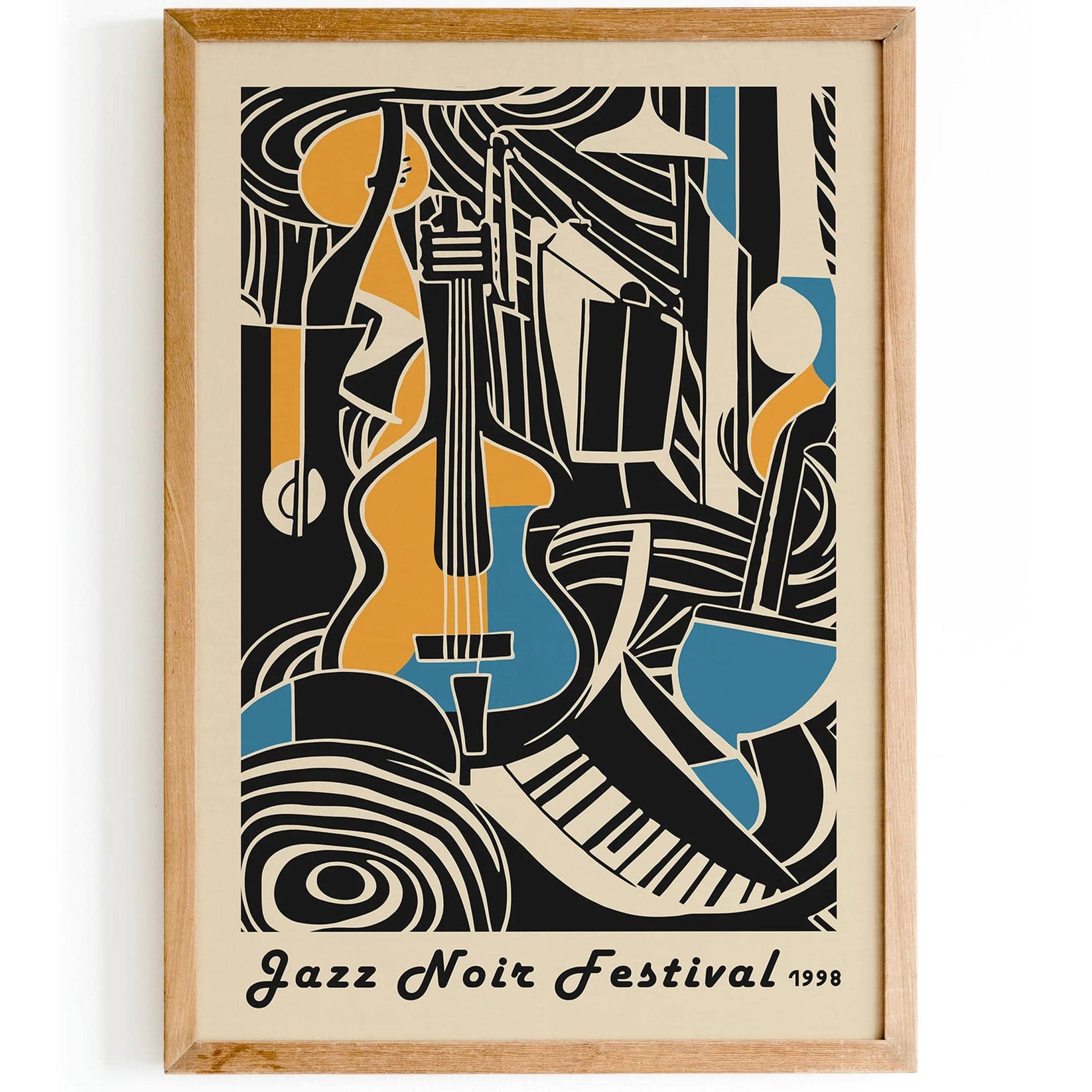 Jazz Noir Festival Music Art Print – HypeSheriff