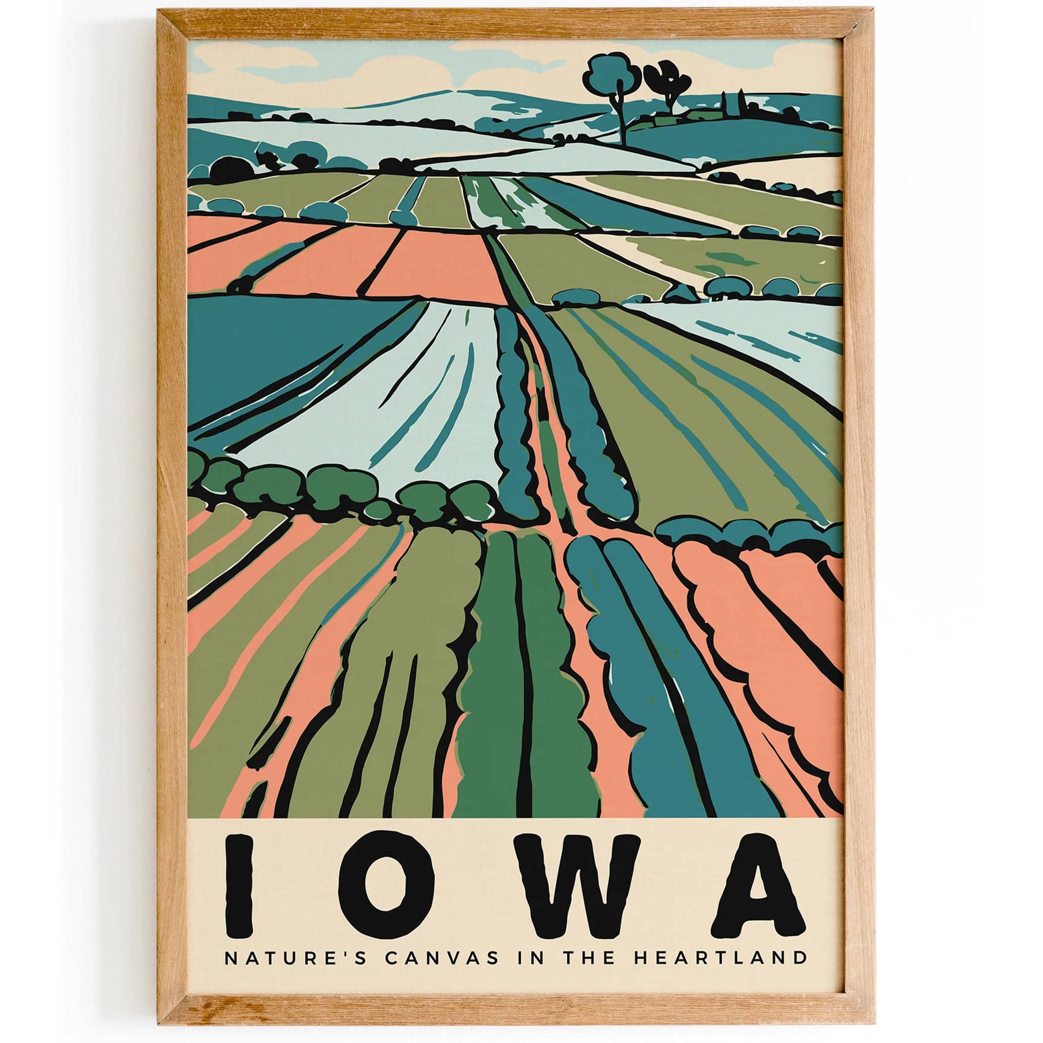 Iowa Landscape Art Print 2024 – HypeSheriff