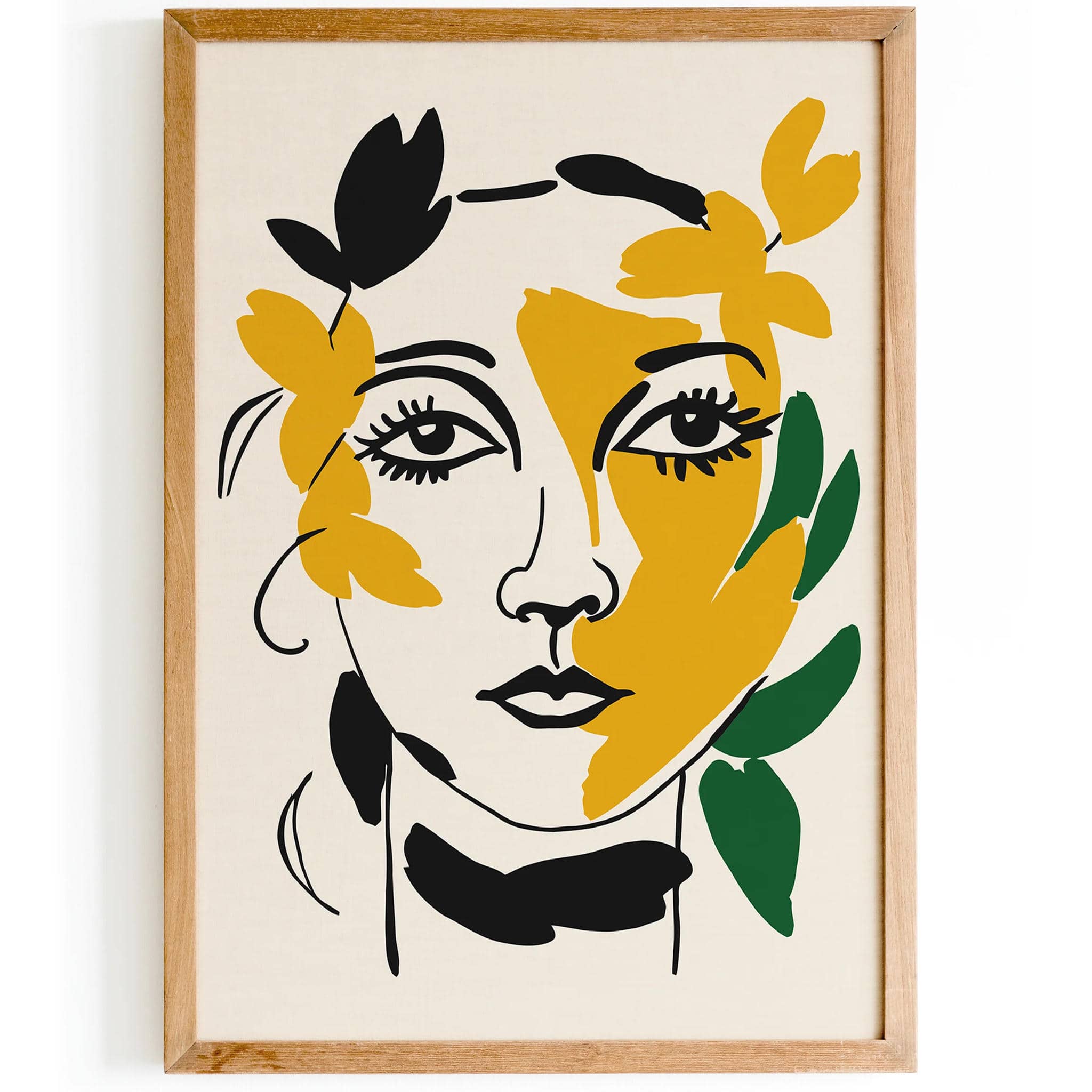 Girl Portrait Ink Style Art Print 2024 – HypeSheriff