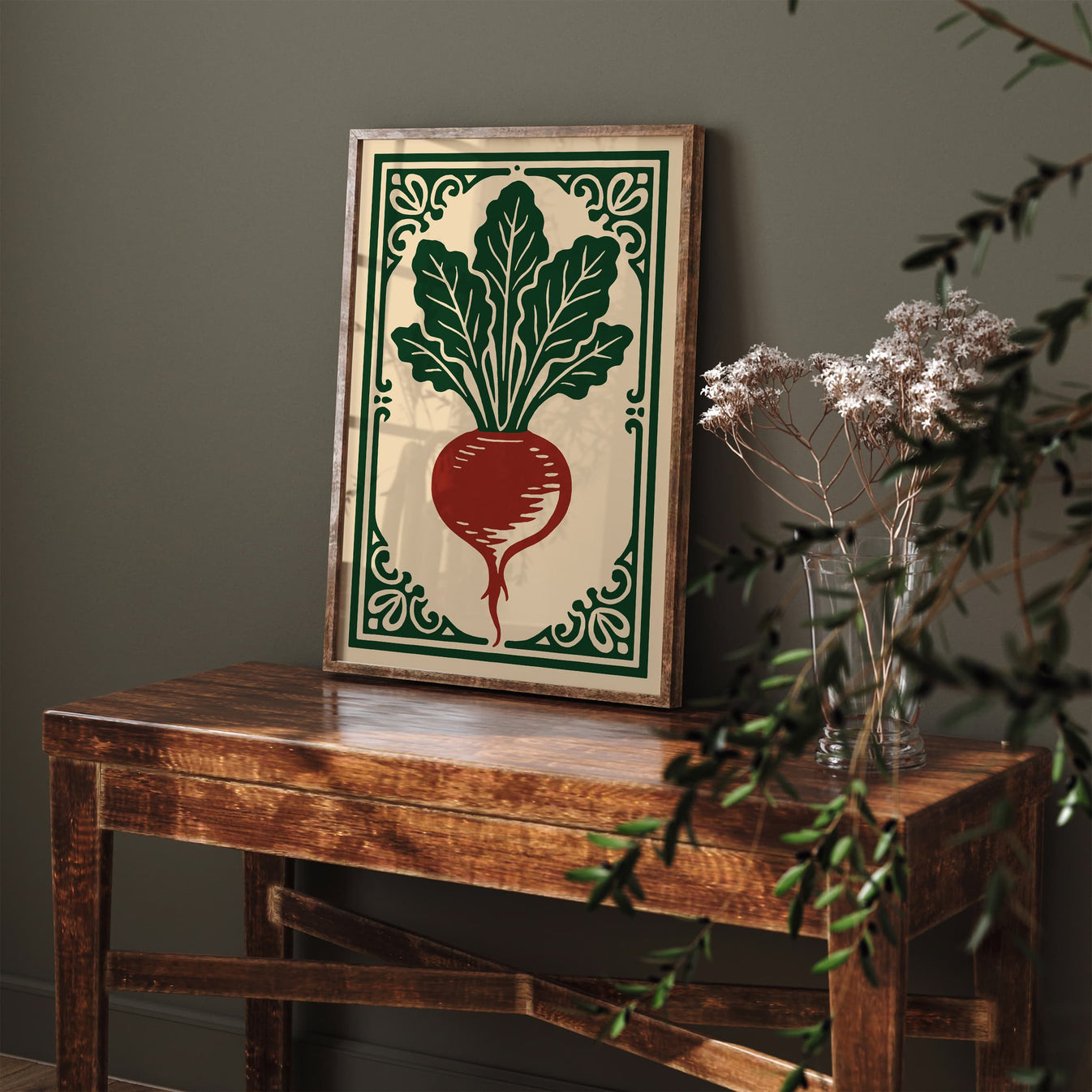 Beetroot Vegetable Poster - Rococo Style Wall Art – HypeSheriff