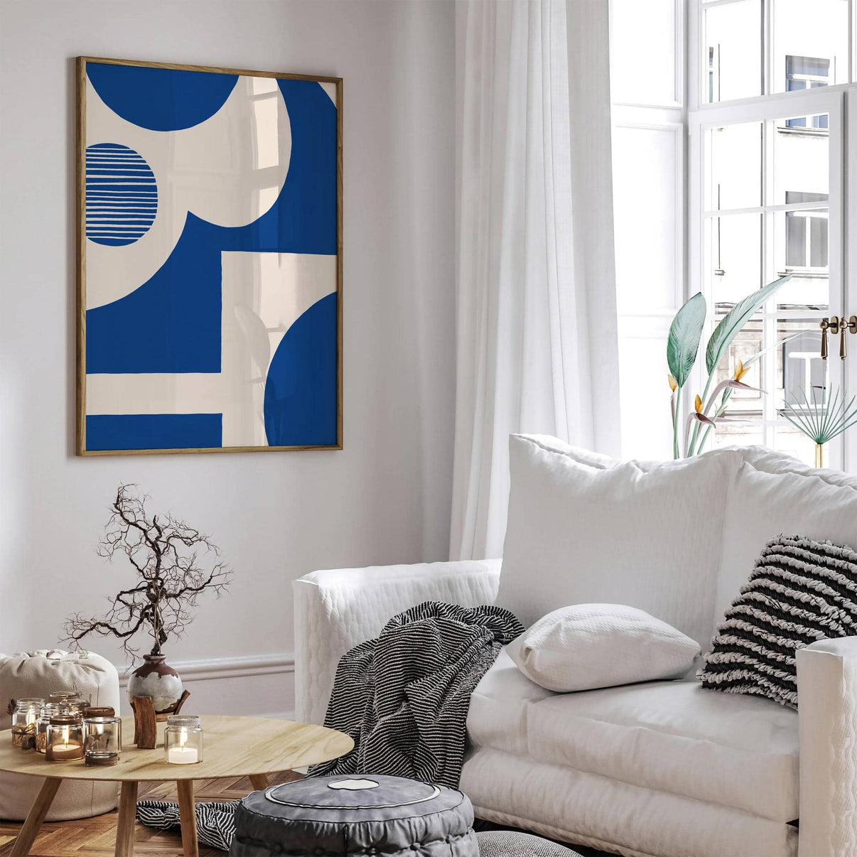 Modern Blue Cut Outs Wall Art – HypeSheriff