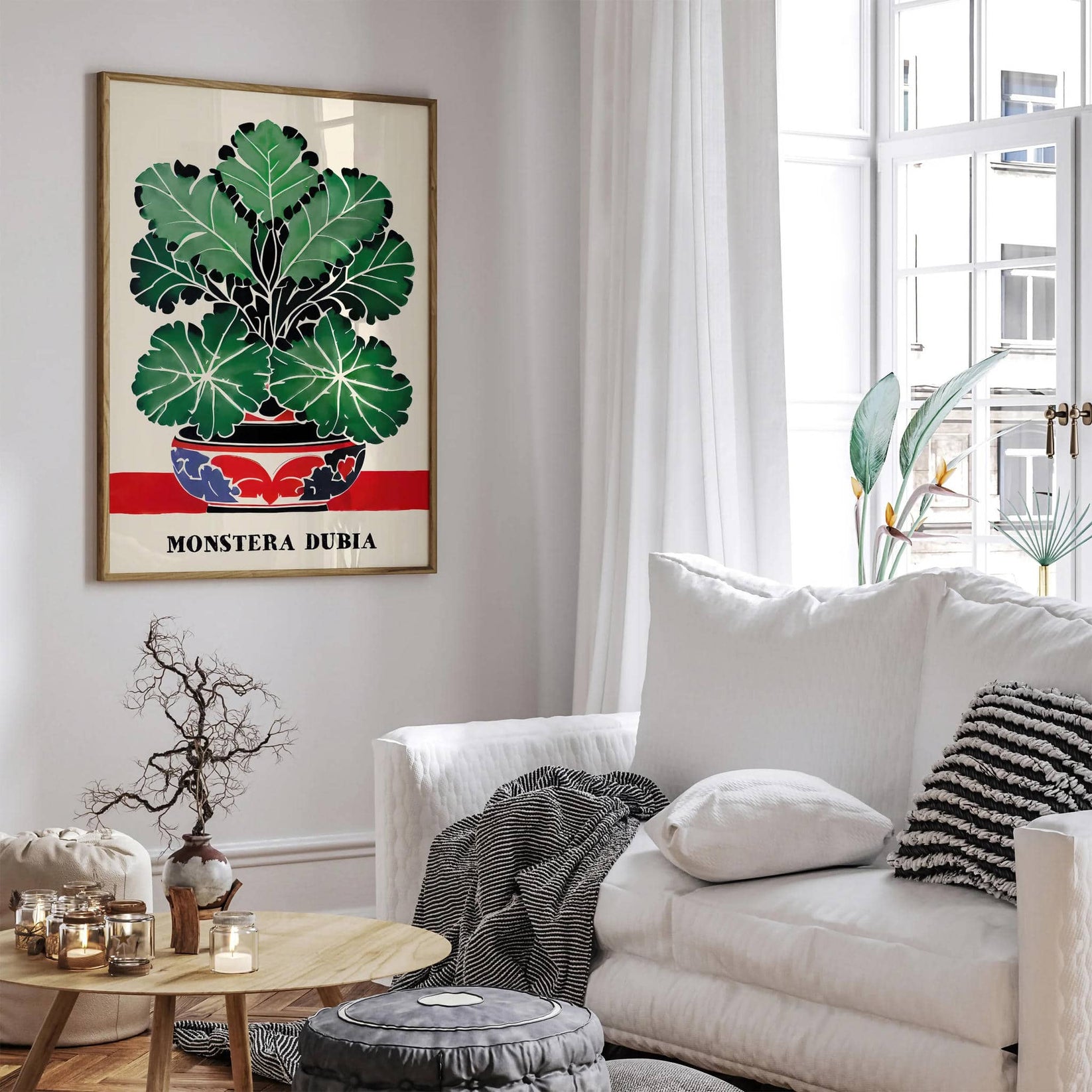 Monstera Dubia Mid-Century Wall Art – HypeSheriff