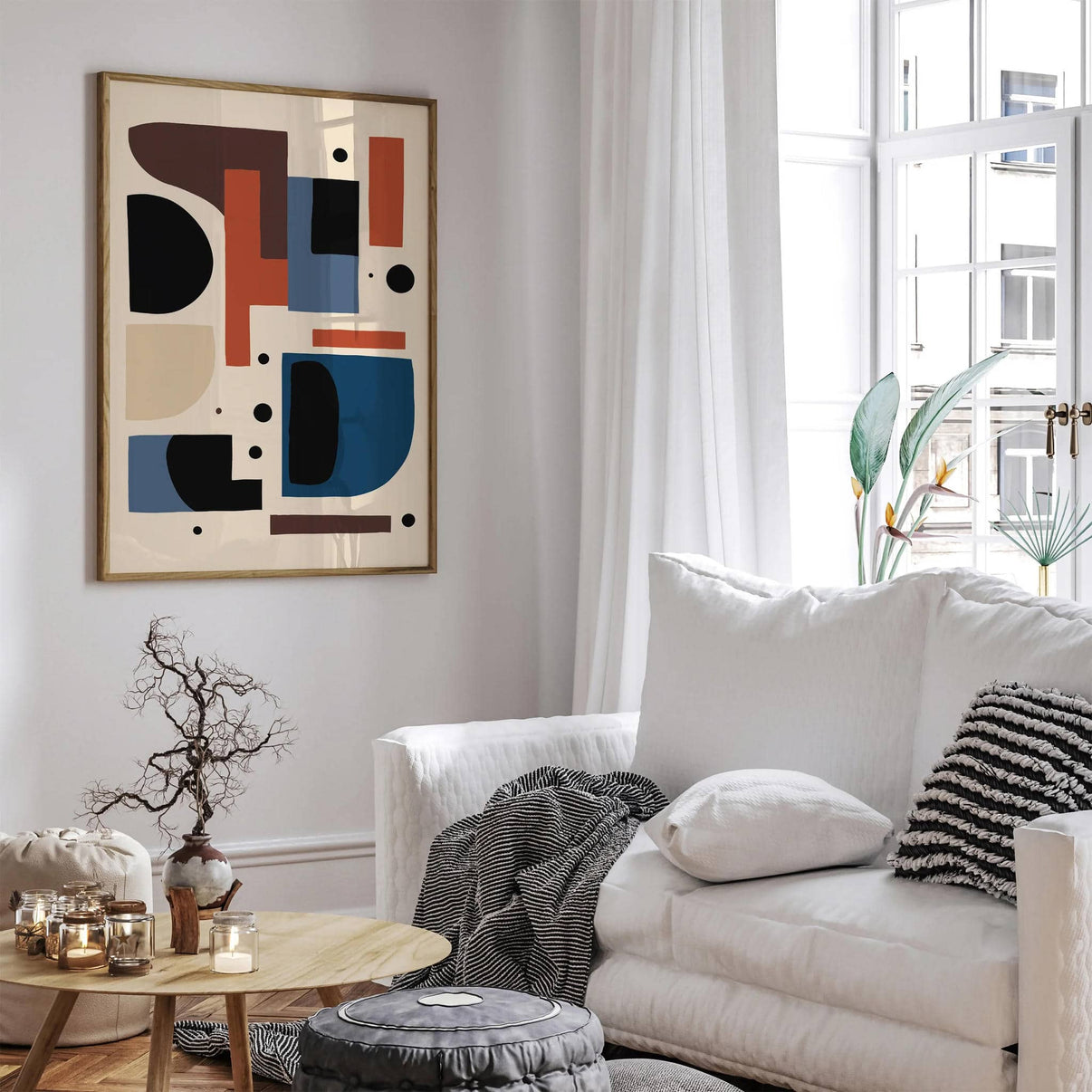 Modern Geometric Composition Art Print – HypeSheriff