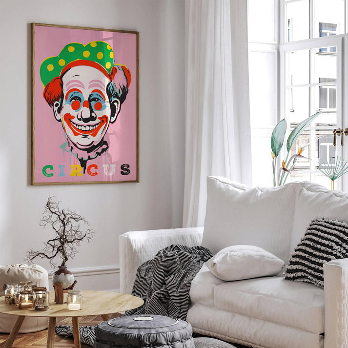 Vintage Circus Poster - Retro Clown Art Print – HypeSheriff