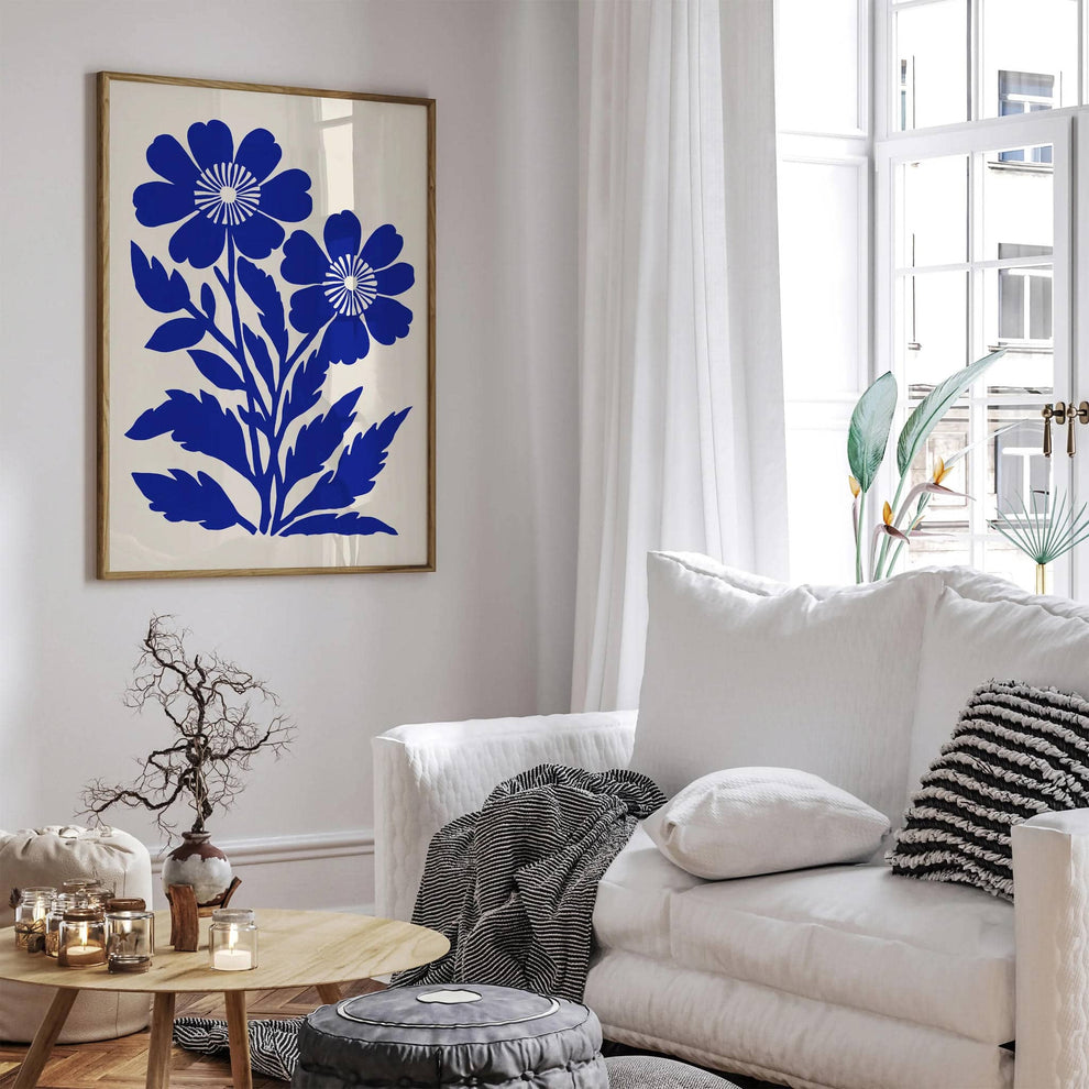 Blue Flowers Poster – HypeSheriff
