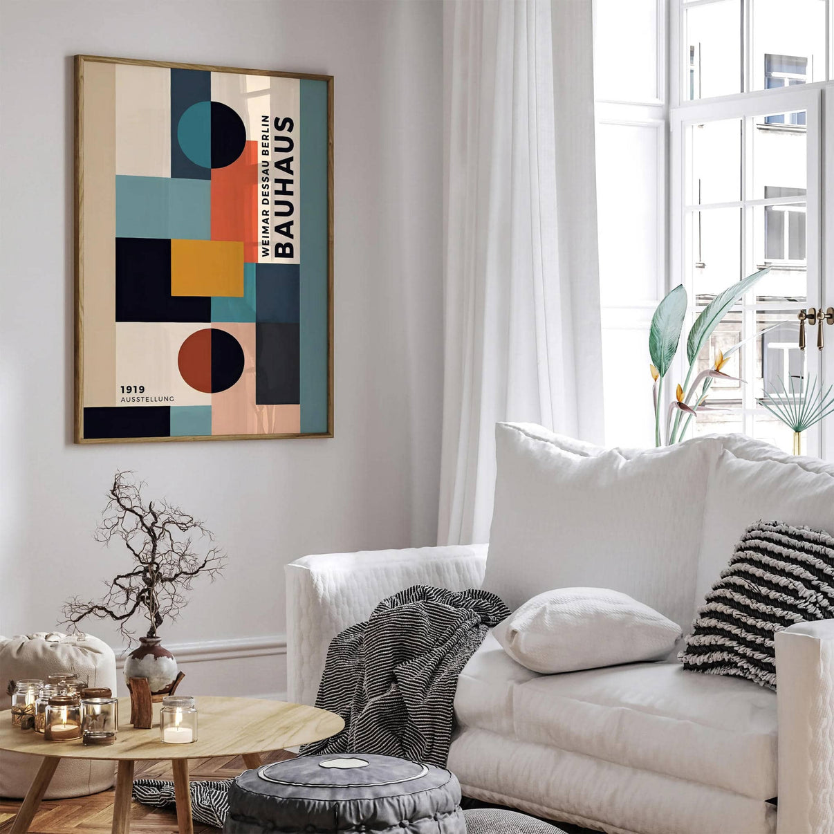 Bauhaus 1919 Modernist Geometric Poster – HypeSheriff